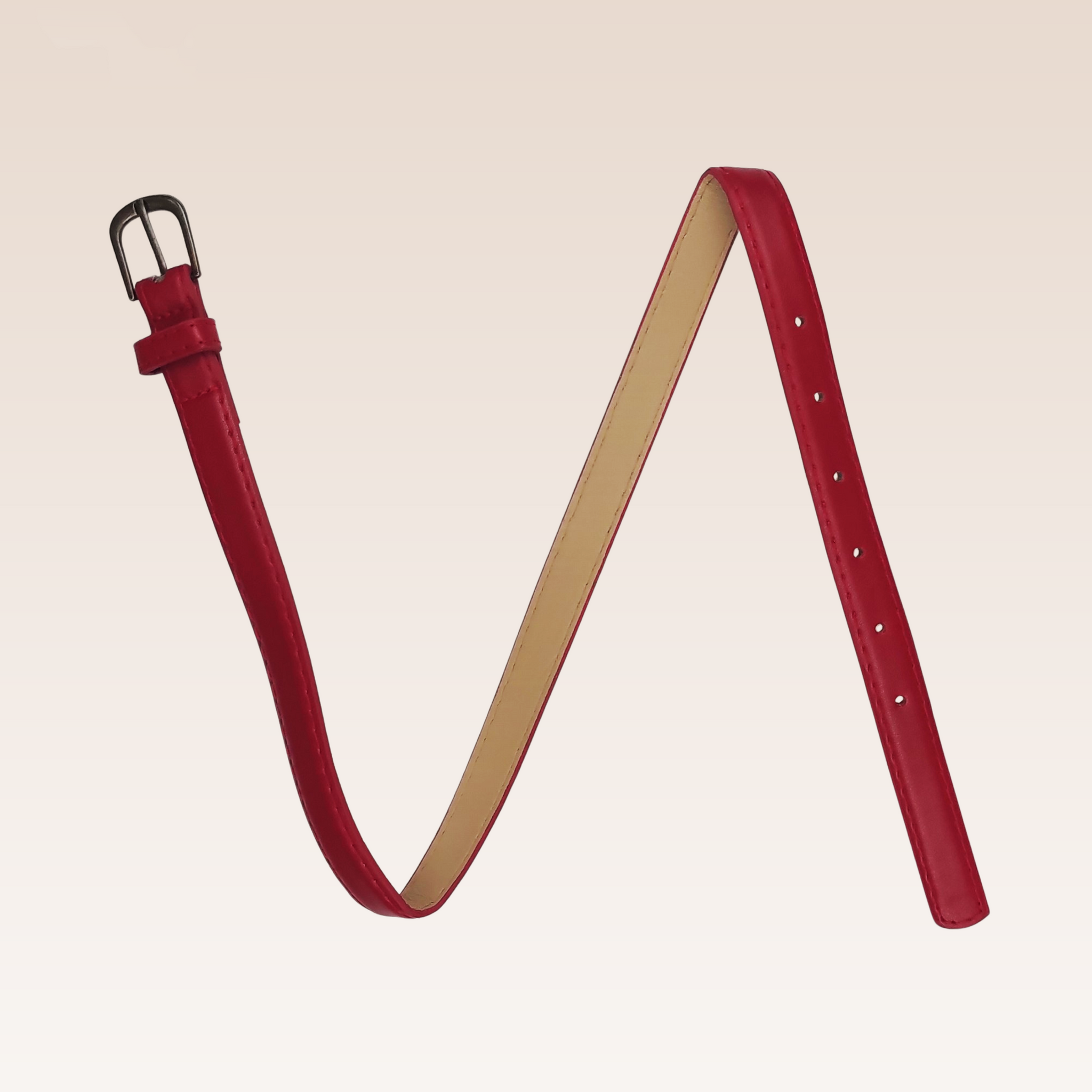 Carly Girls Red Dobby Print Shorts Turn-up Bottom Hem with Faux Belt ...